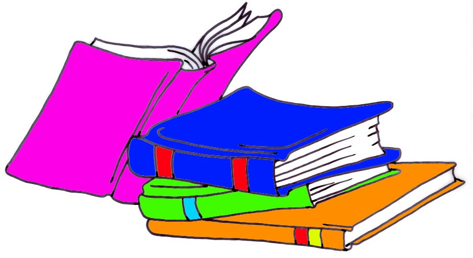 Drawing books with covers of different colors free image download