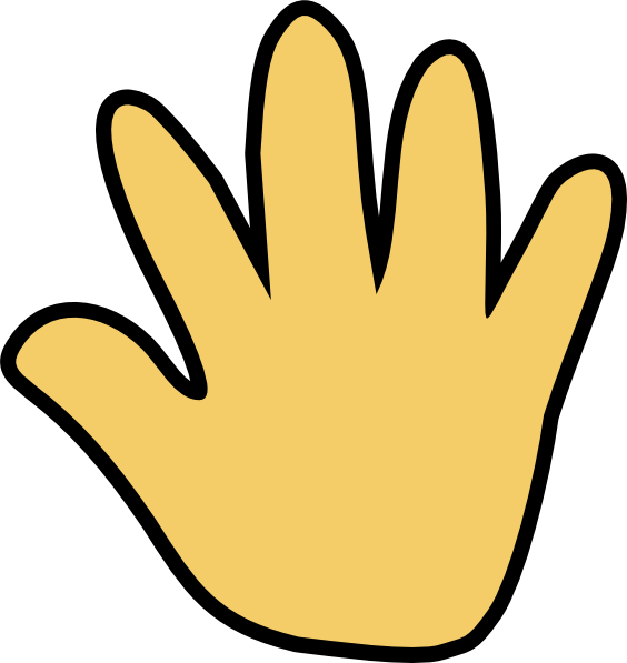 Tan Hand Print At Clkercom Vector Online Royalty clipart free image ...