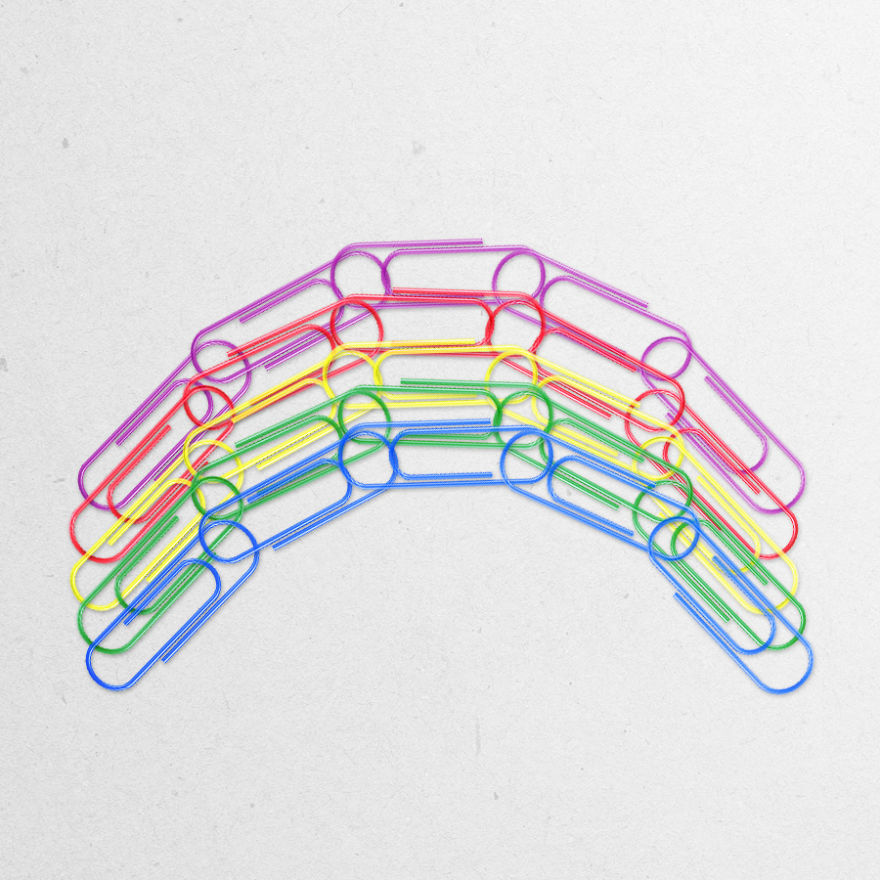 Colorful paper clips as a picture for clipart free image download