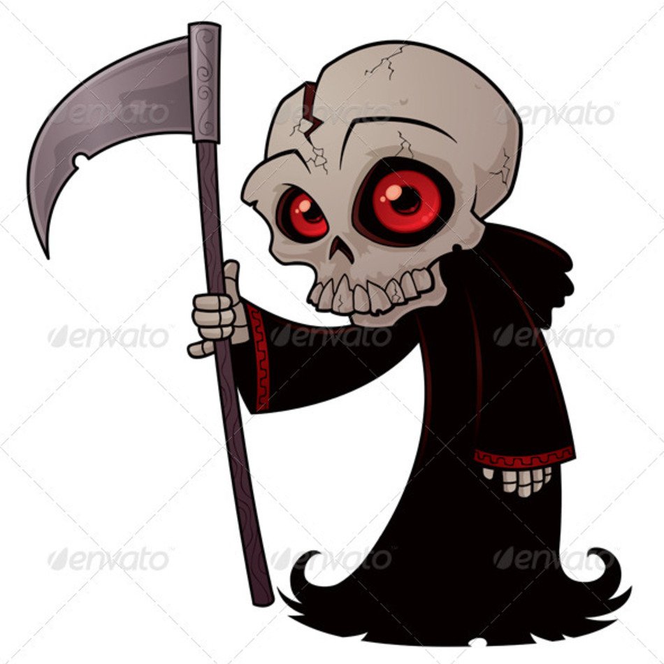 Little Grim Reaper Monsters Characters free image download