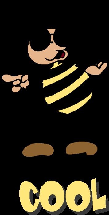 Cool bee drawing free image download