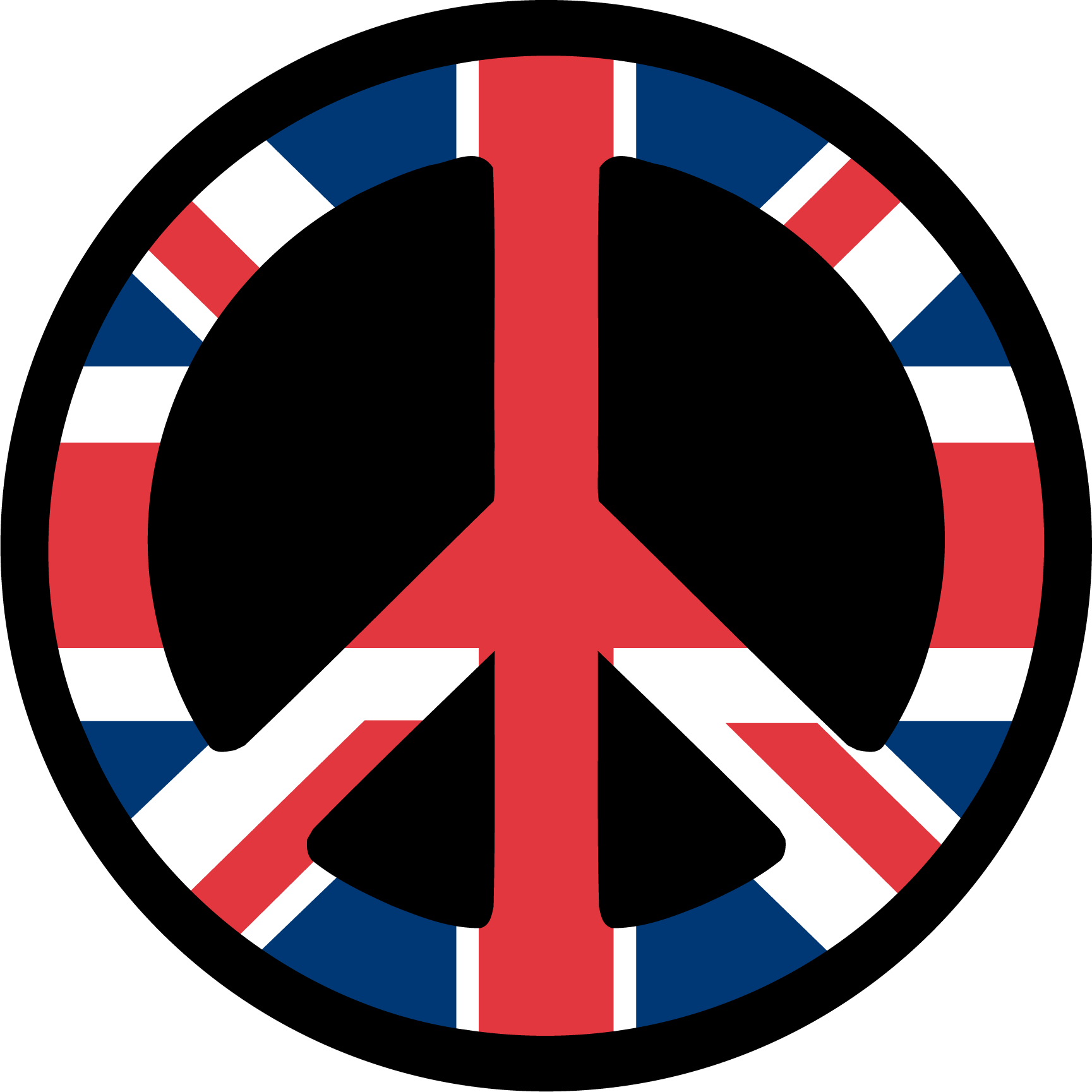 Peace Word Flag drawing free image download