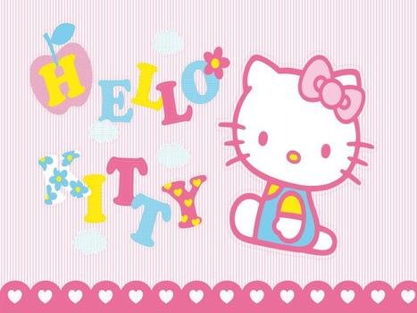 Banner with hello kitty free image download