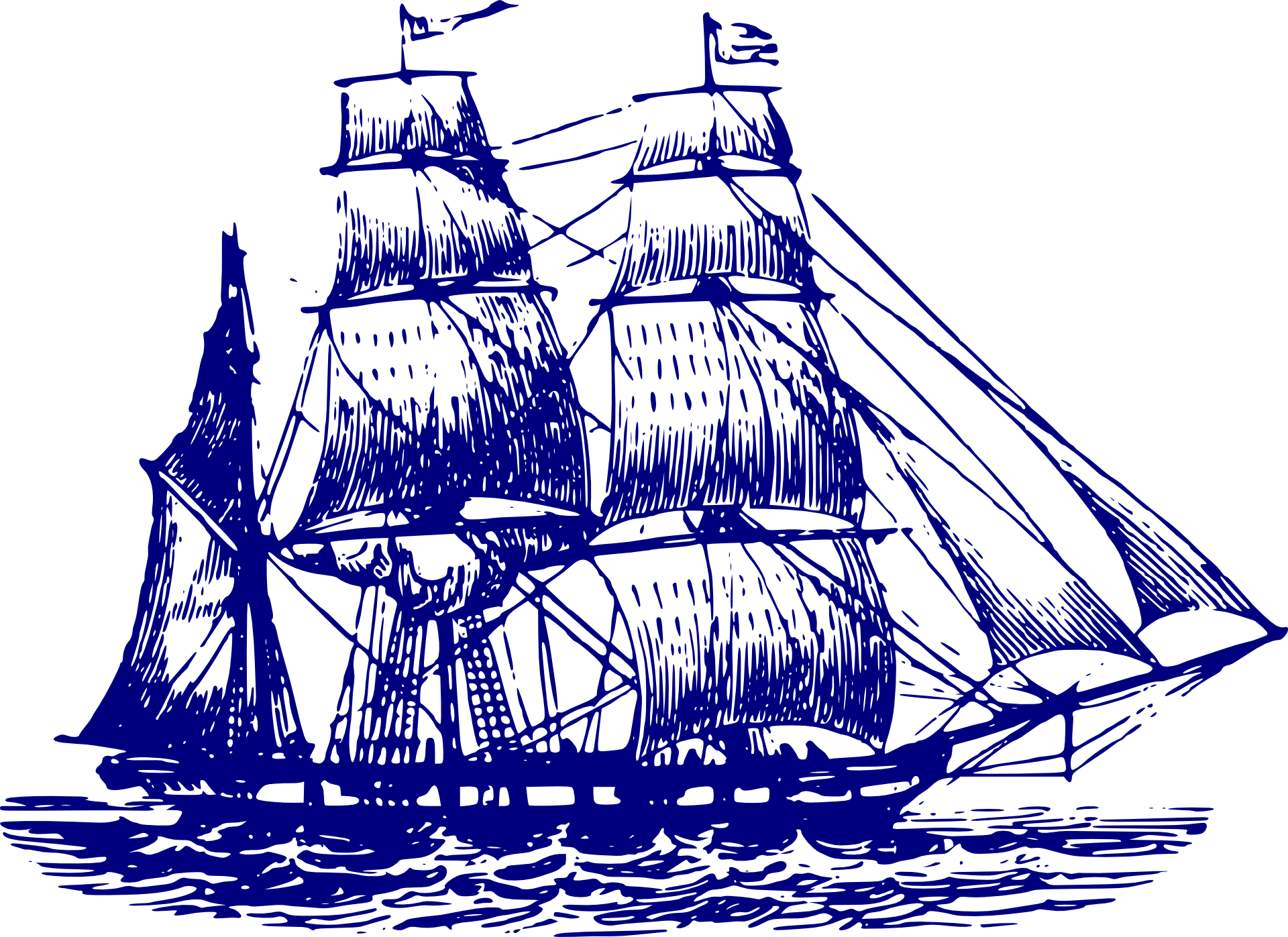 Ship sea drawing free image download