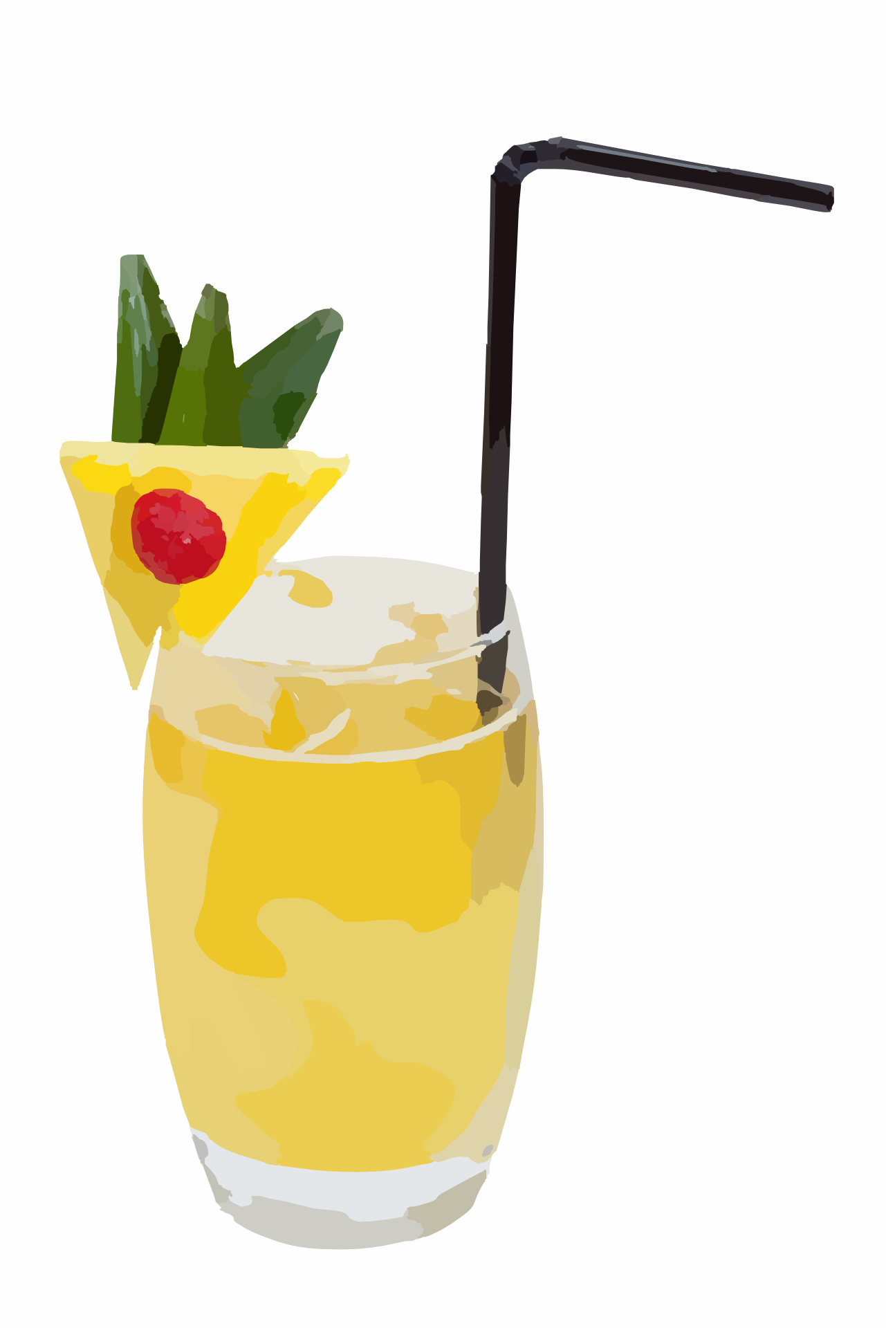 Pineapple cocktail as an illustration free image download