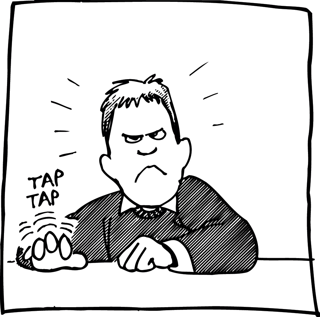 Clipart of man is tapping free image download