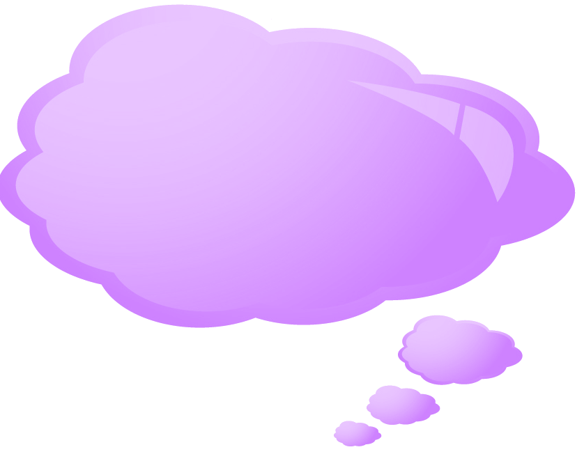 Purple cloud of thoughts free image download