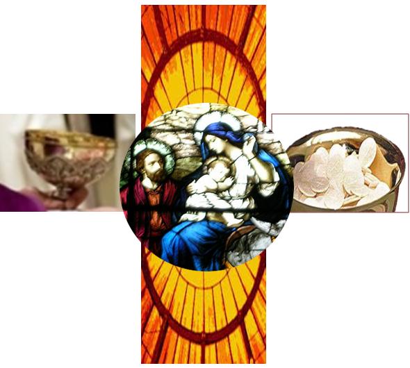 Cross Showing Catholic Mass Symbols free image download