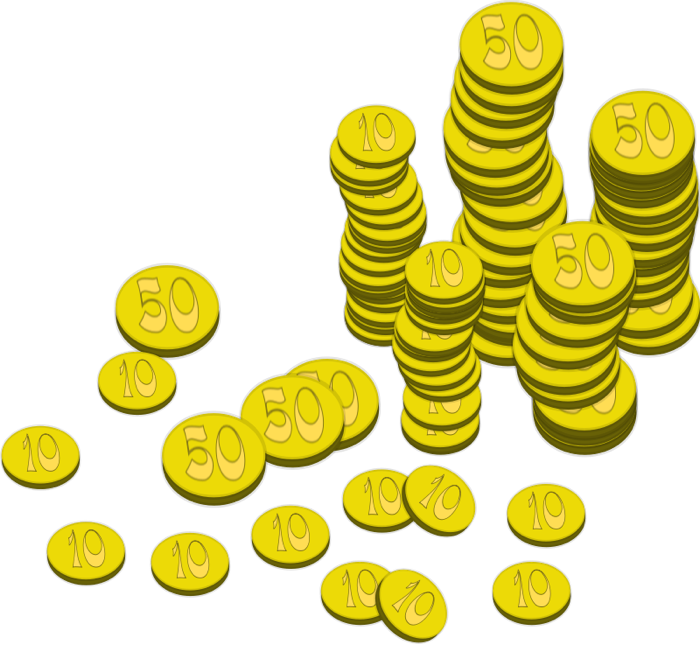 =Gold Coins drawing free image download