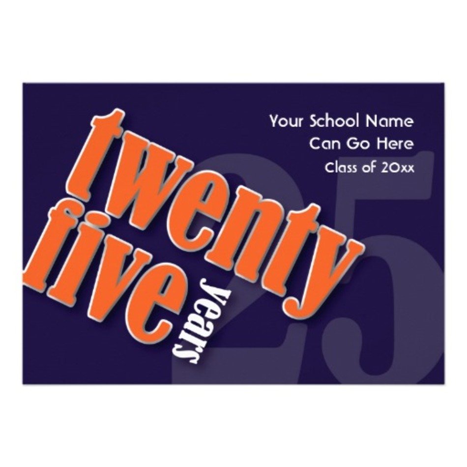 25 Year Class Reunion free image download