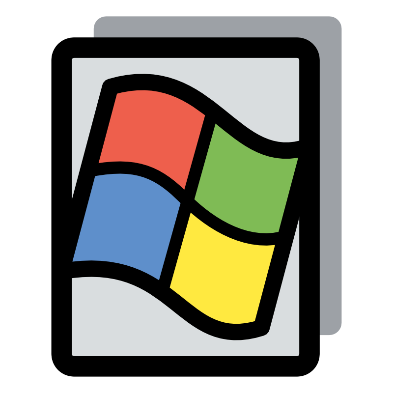 Microsoft logo in a black square free image download