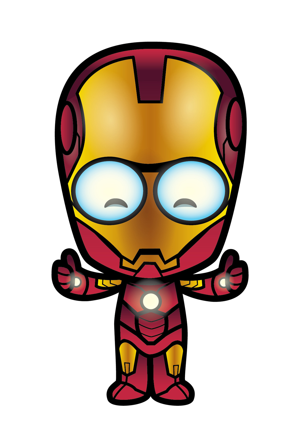 Cartoon Iron Man drawing free image download