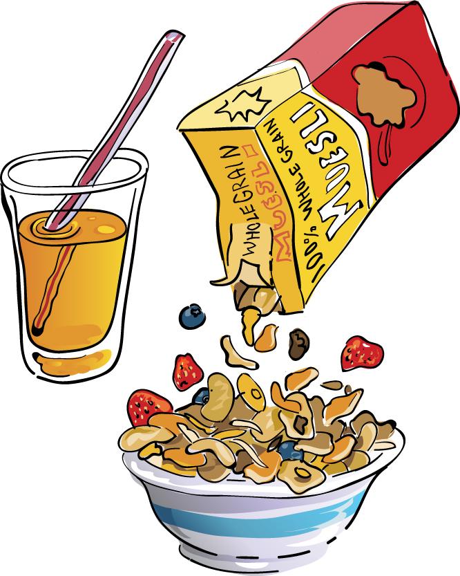 Muesli for a breakfast as a graphic image free image download
