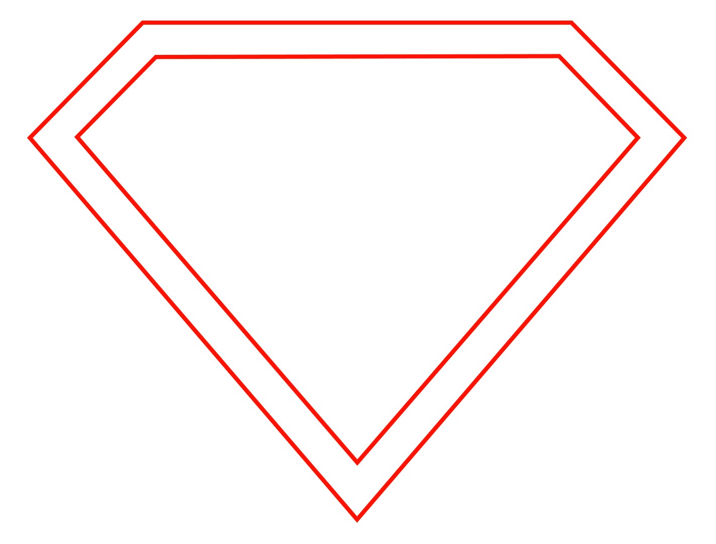 Superman Diamond sign drawing free image download