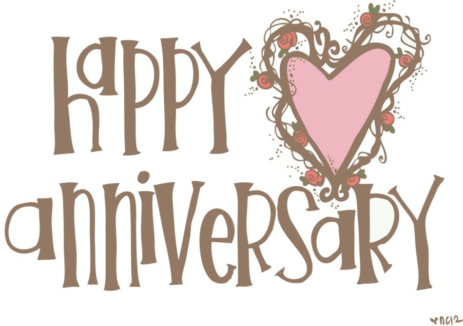 Happy Anniversary heart drawing free image download