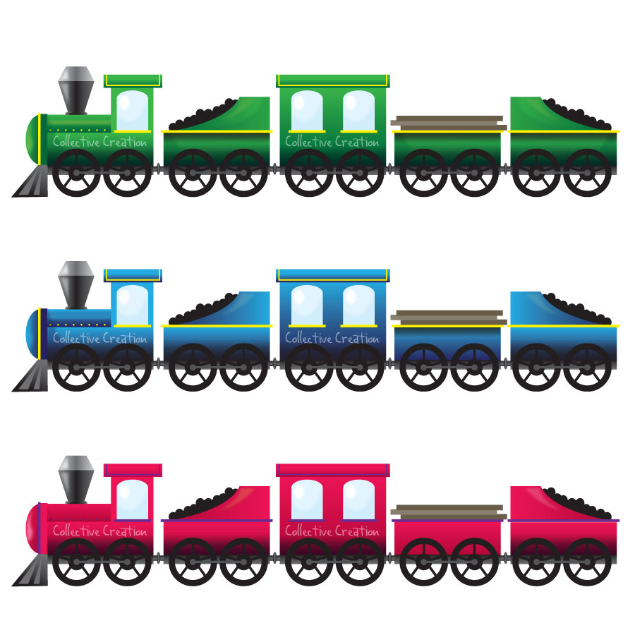 Drawings of trains of different colors free image download