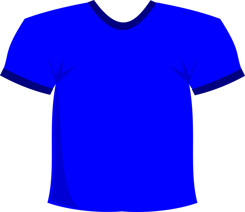 Blue neon Shirt drawing free image download