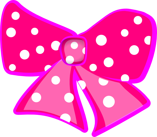 Minnie Mouse Pink Polka Dot Bow drawing free image download
