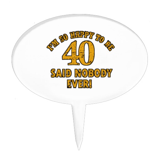 Old Birthday 40th drawing free image download