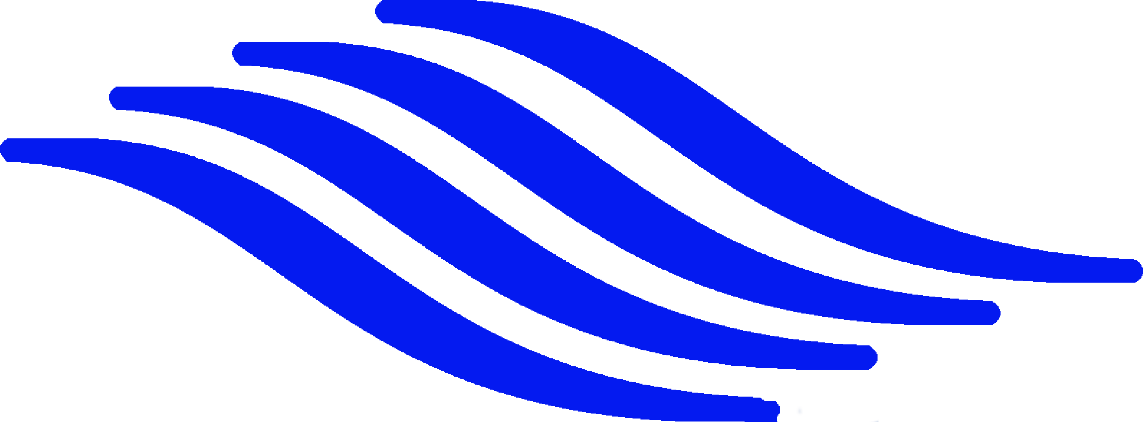 Blue wavy lines on a white background free image download