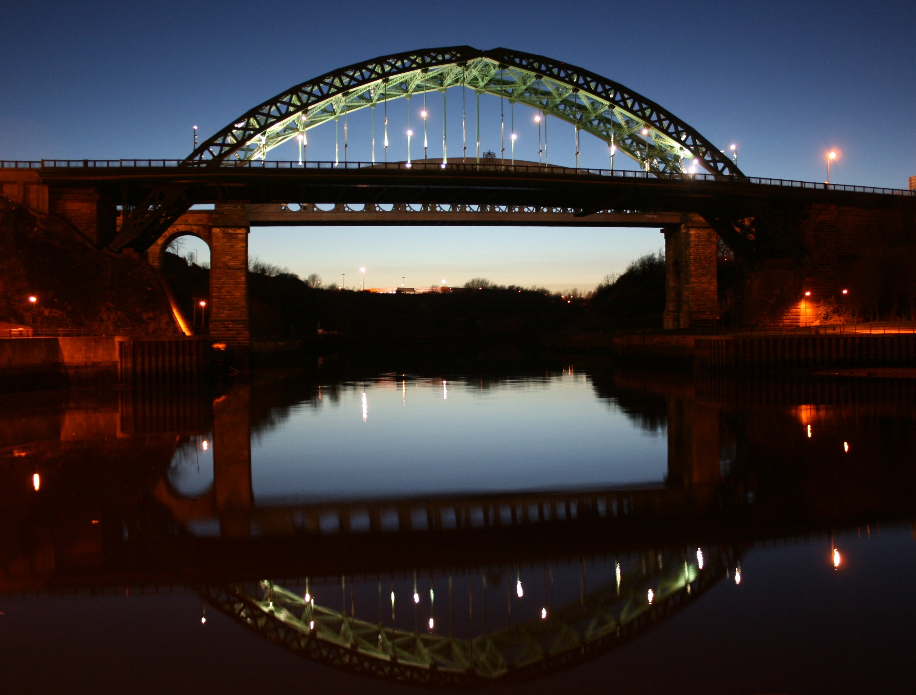 Large bridge over the water free image download