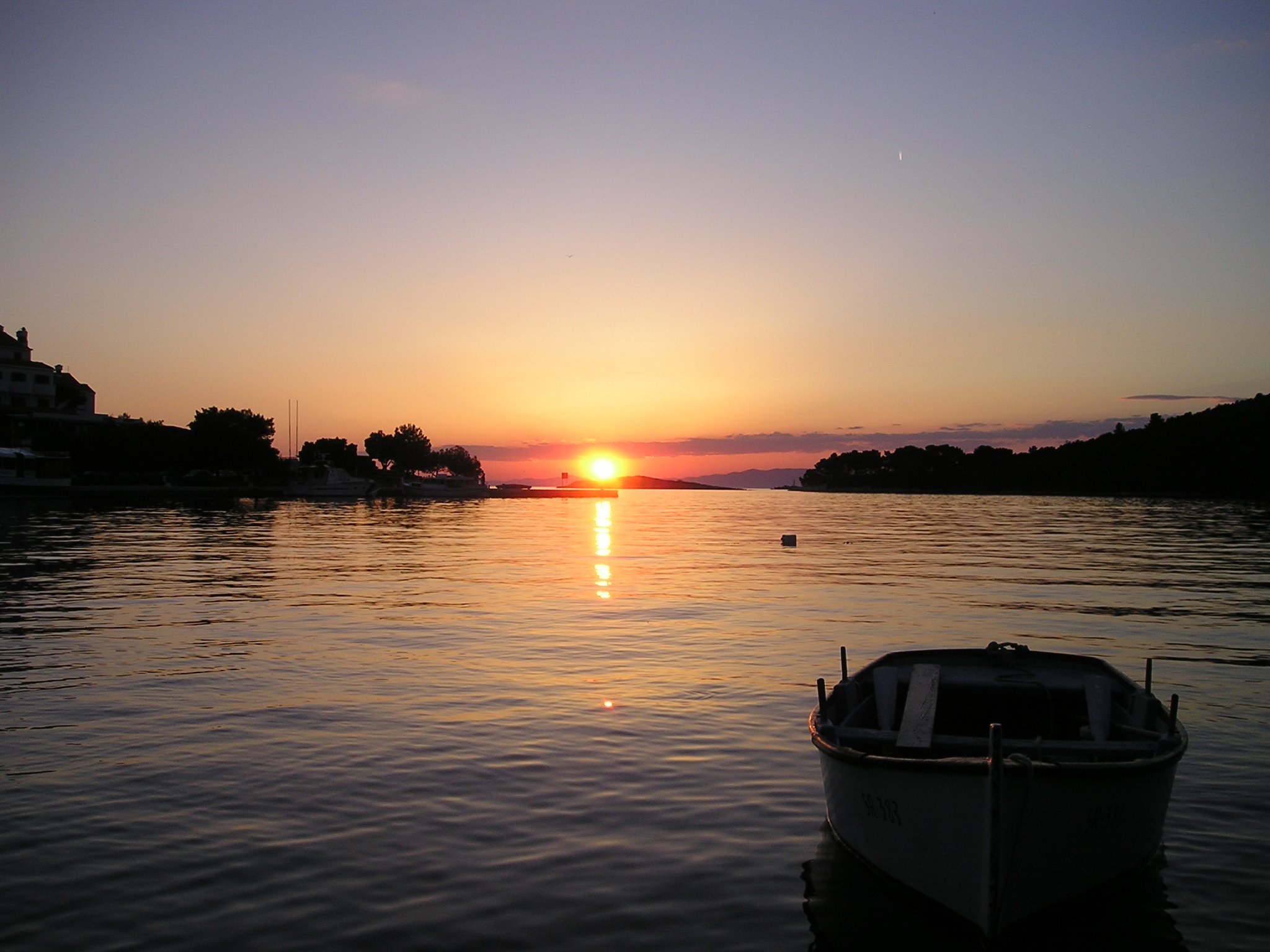 Sunset, croatia free image download