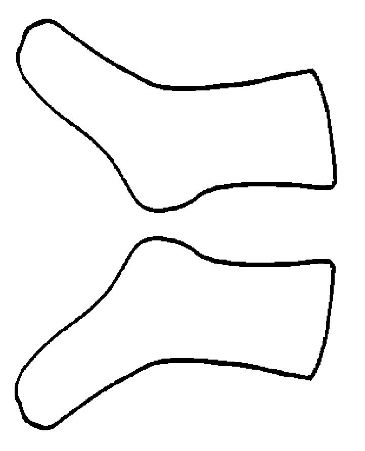Printable Sock Drawing Free Image Download