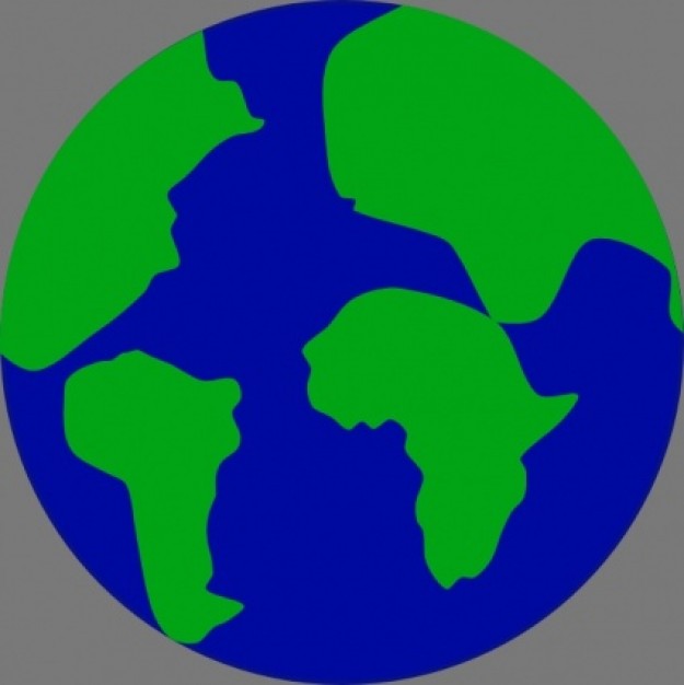 Jonadab Earth With Continents Separated Vector Free free image download