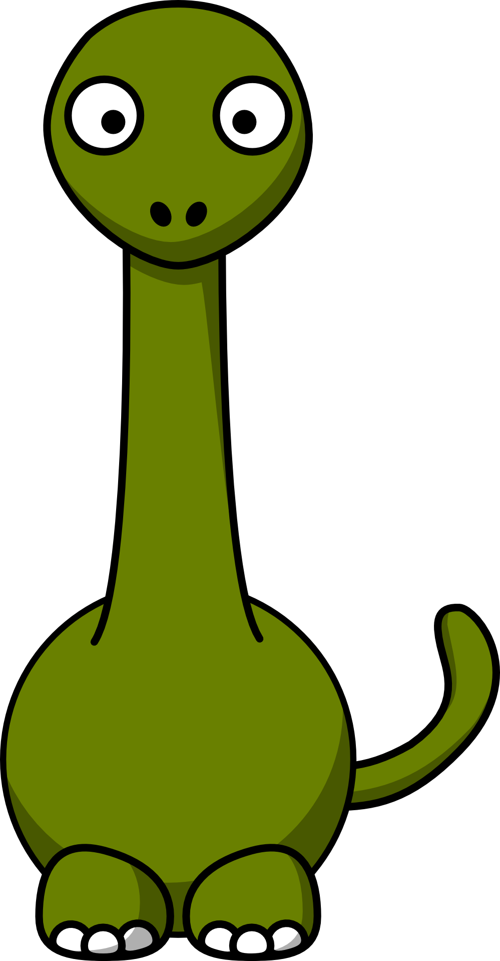 Green brontosaurus as a graphic image free image download