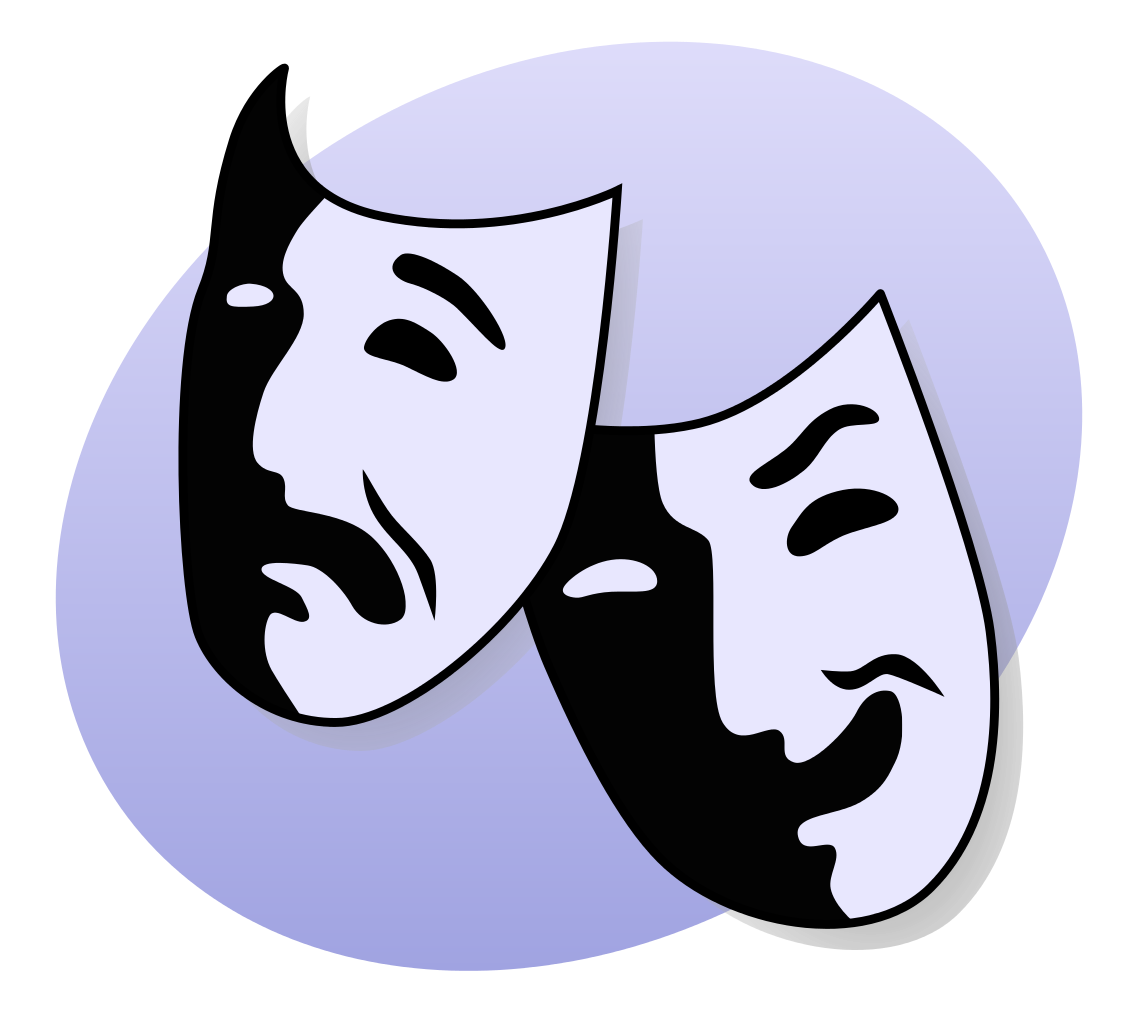 Theater masks as a picture free image download