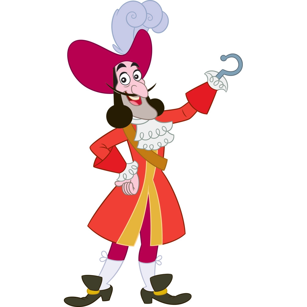 Painted pirate Captain Hook free image download