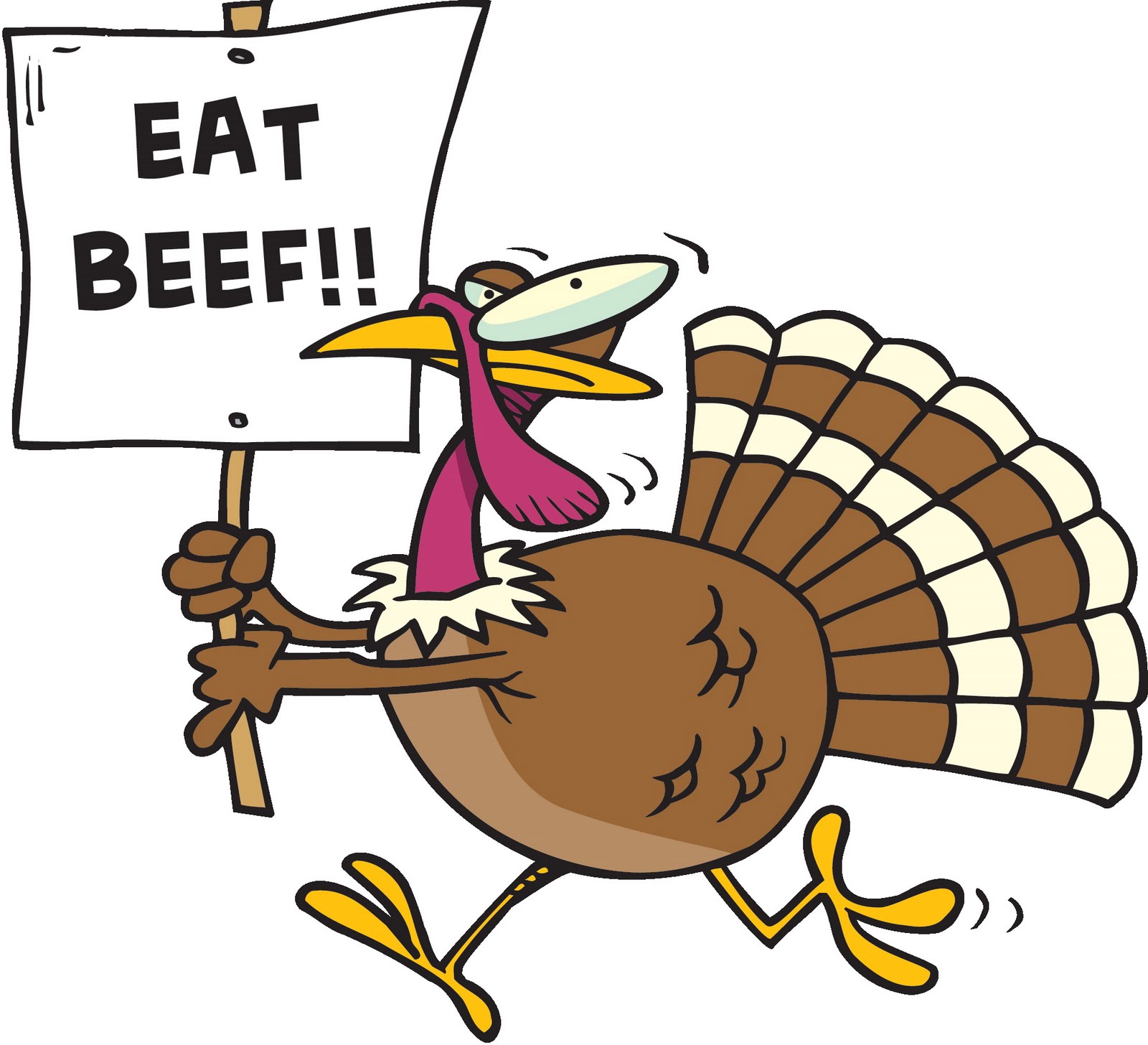 "Eat Beef" sign clipart free image download