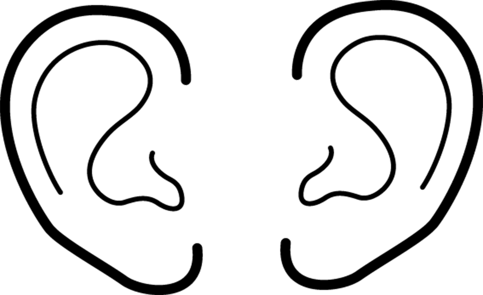 Drawn left and right ears free image download