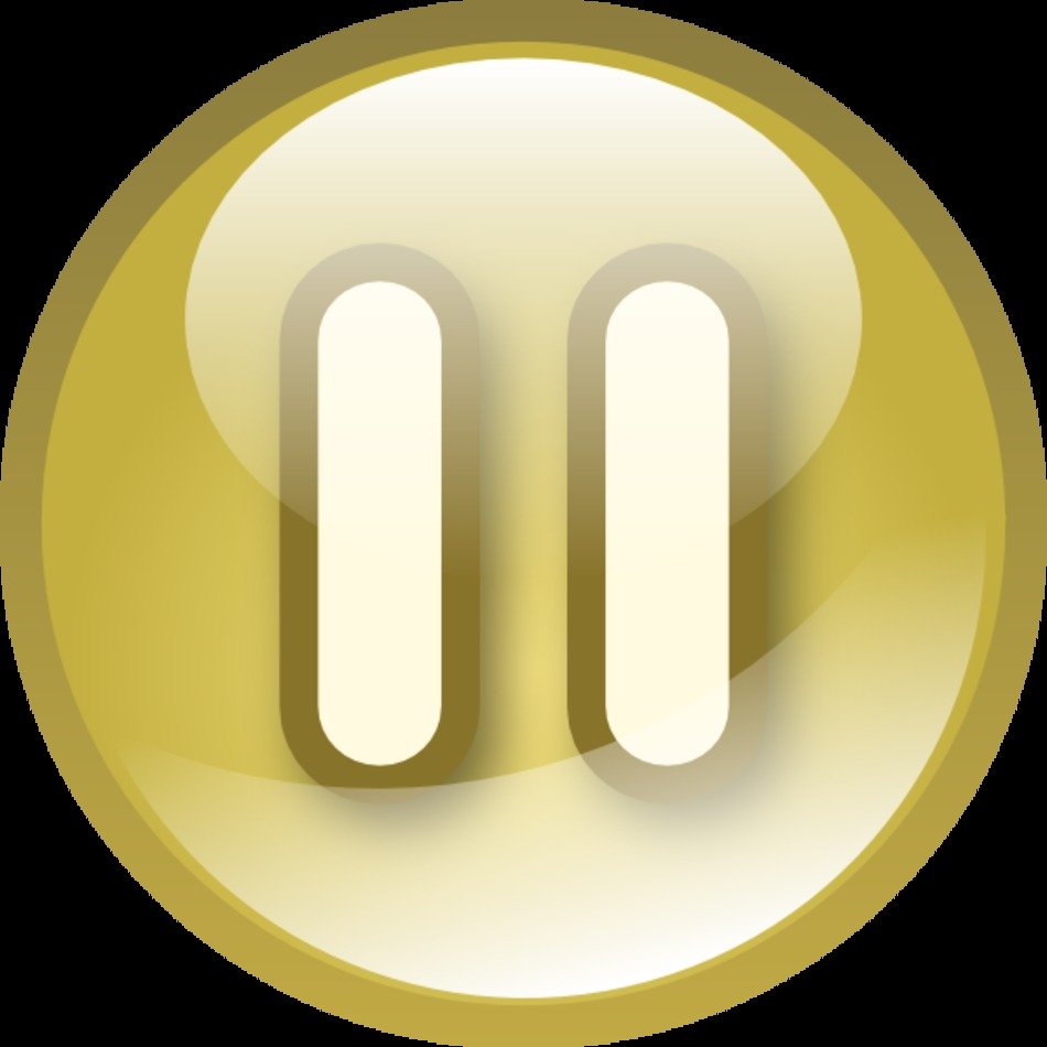 Pause Audio Button Set At Clkercom Vector Online free image download