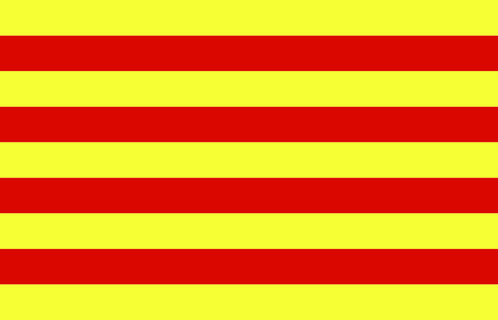 Painted yellow-red flag free image download