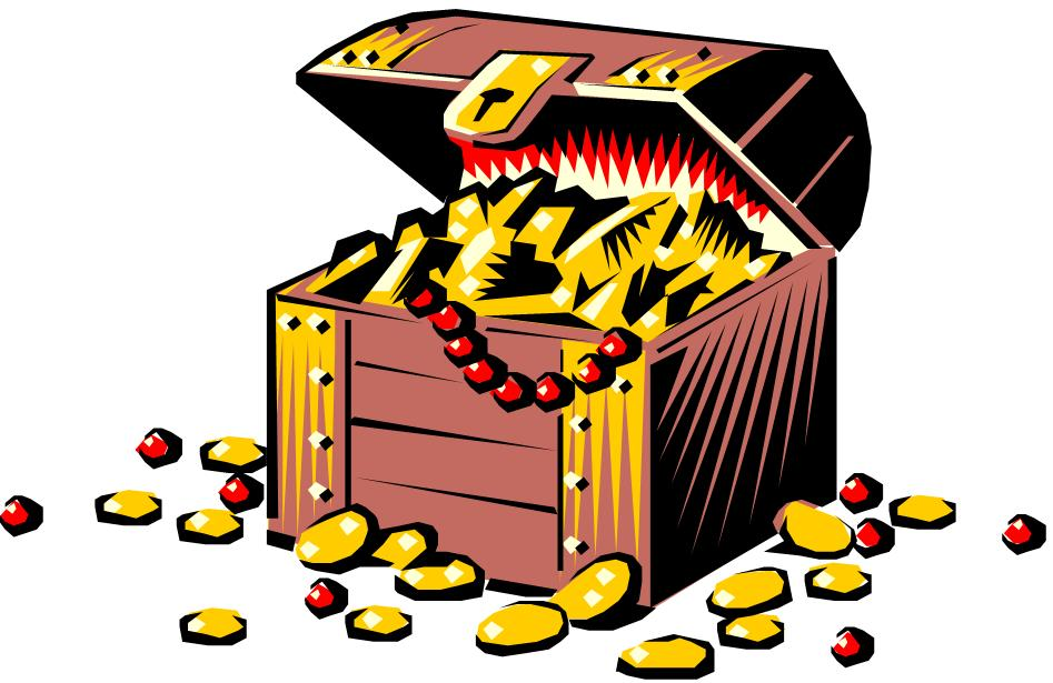 Treasure gold chest drawing free image download