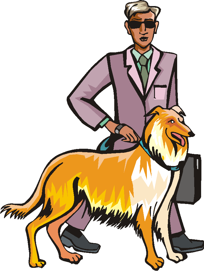 Man with colli dog drawing free image download