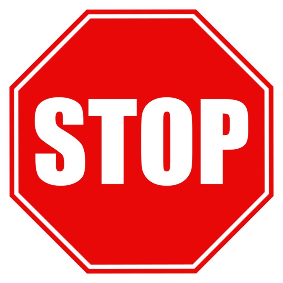 Stop Sign By Davidblyons drawing free image download