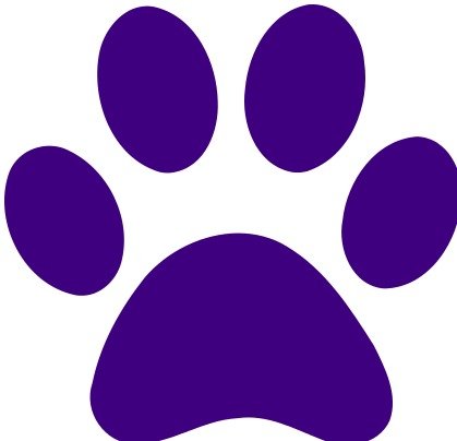 Blue paws drawing free image download