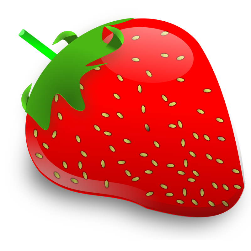 Big ripe strawberry painted free image download