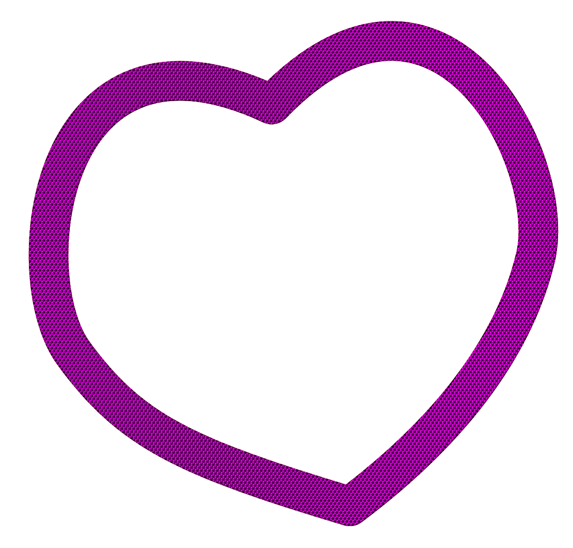 Violet heart frame clipart free image download
