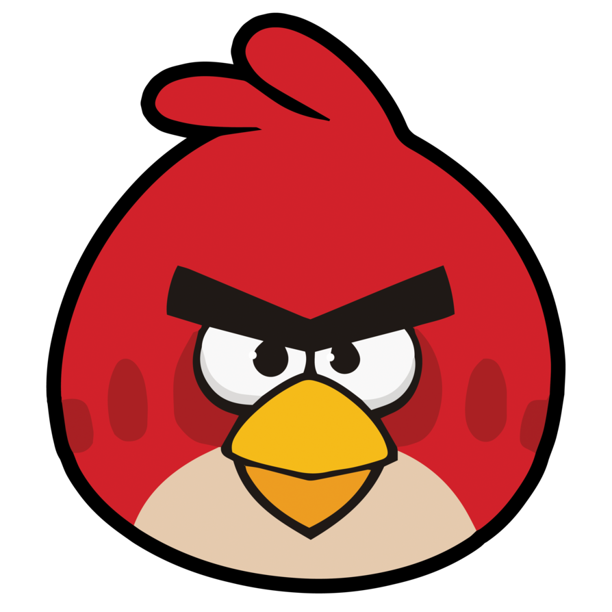 Symbol of the red bird angry birds free image download