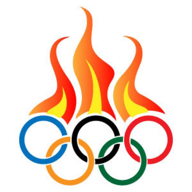 Fire Olympic Rings drawing free image download