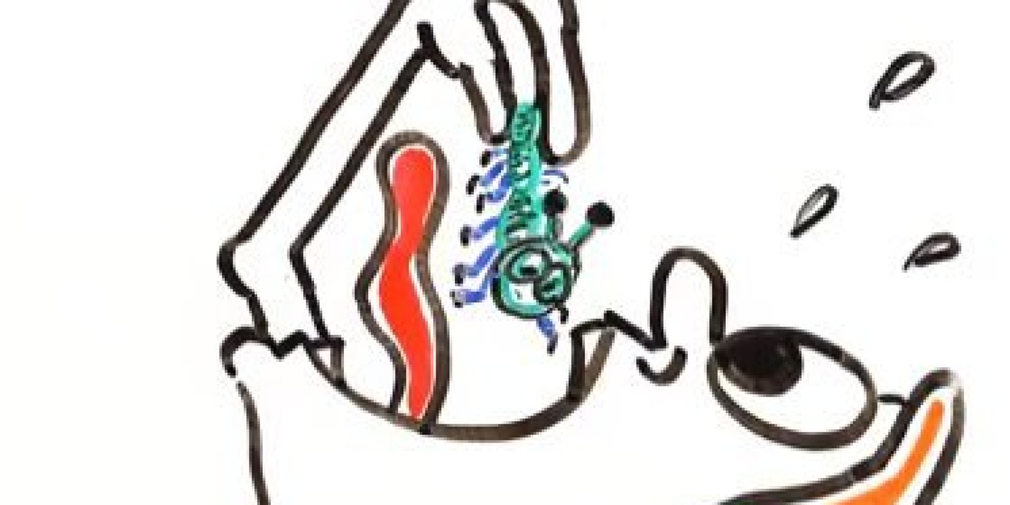 Drawing of human is Eating Insects free image download