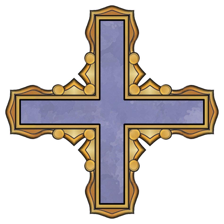 Two Greek Crosses In Wedgewood Blue Patterns And Plain free image download
