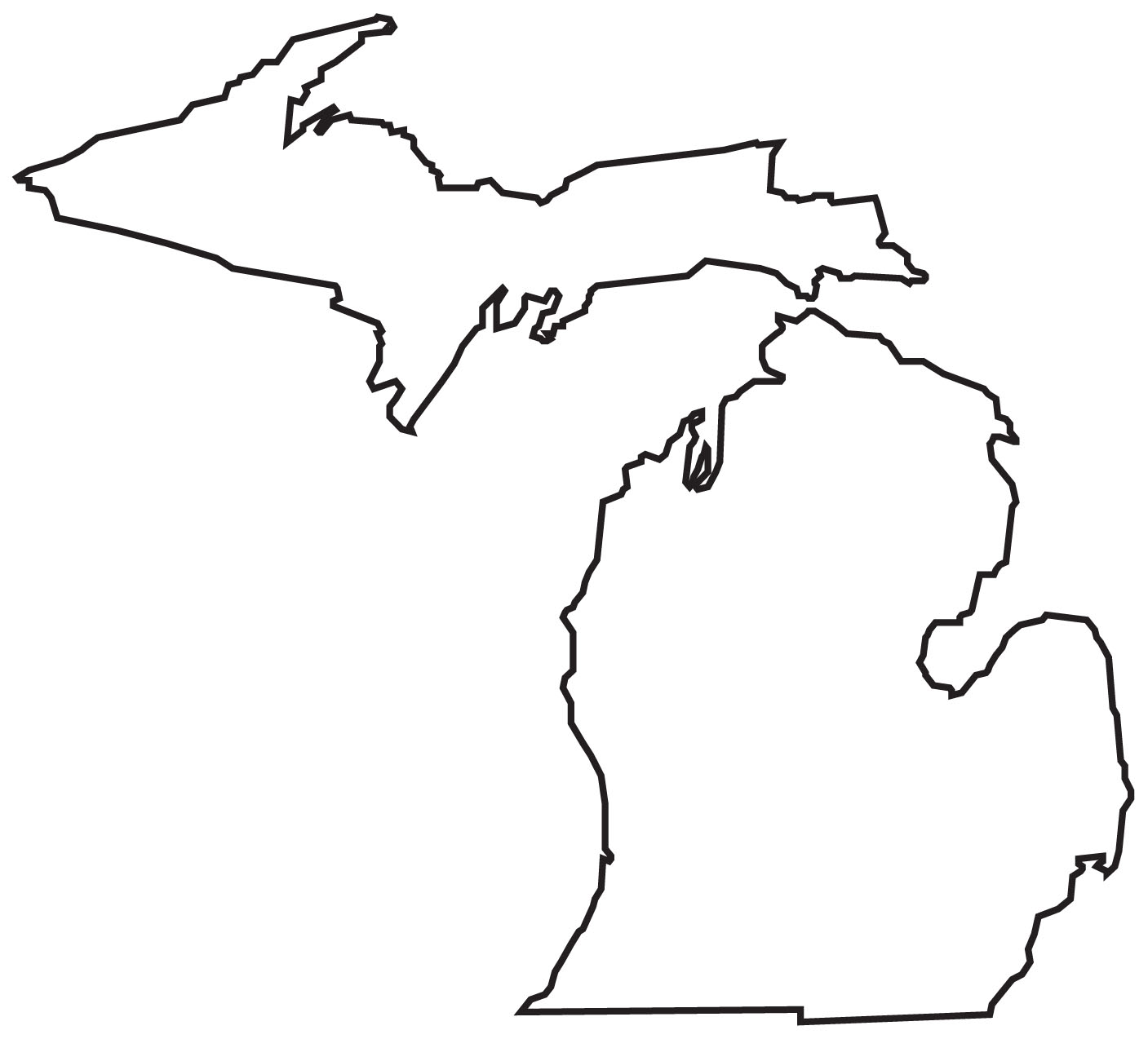 Mitten Map Of Michigan State Outline Free Image Download mitten-map-of-michigan-state-outline-free-image-download