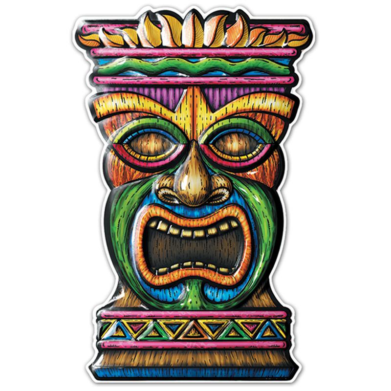 Clipart of Tiki 3D Art Form free image download