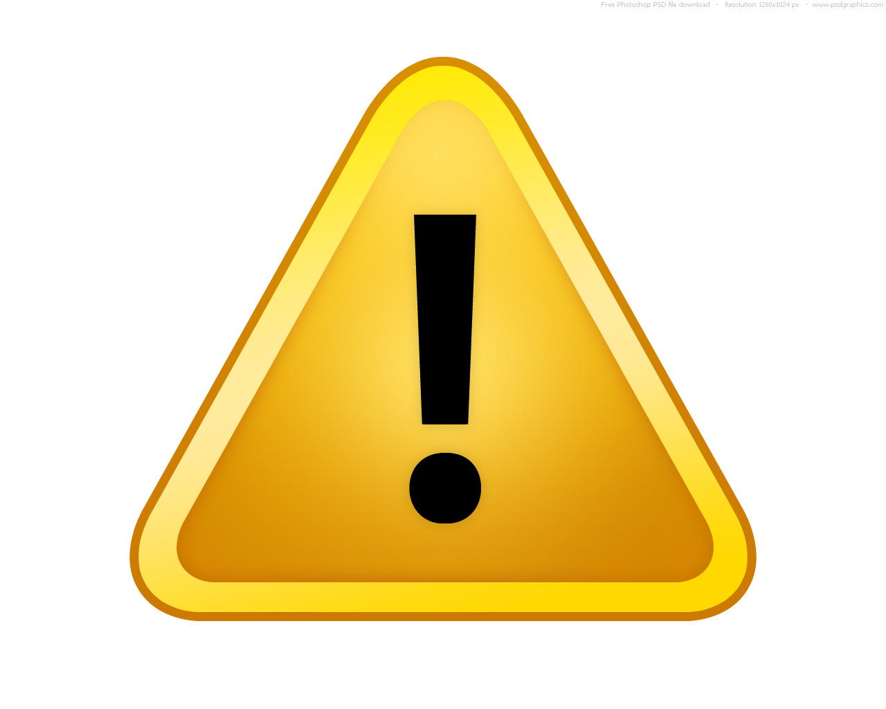 Warning gold sign drawing free image download