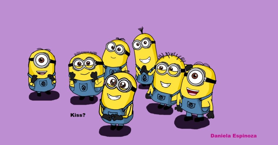 Minions on a white background free image download