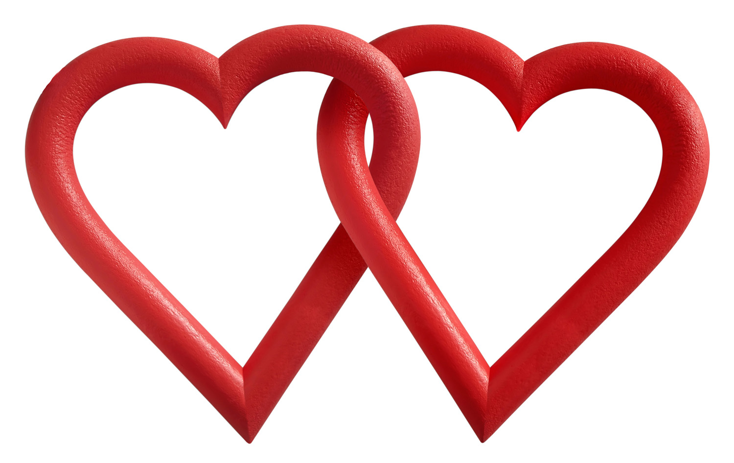 Intertwined hearts drawing free image download